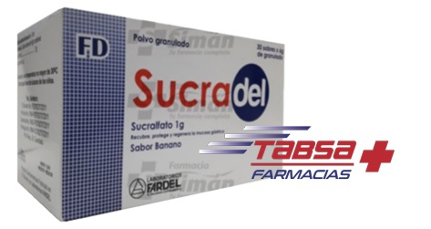 Tabsa Express: MEDICAMENTOS: Sucradel caja 30 sobres 1g